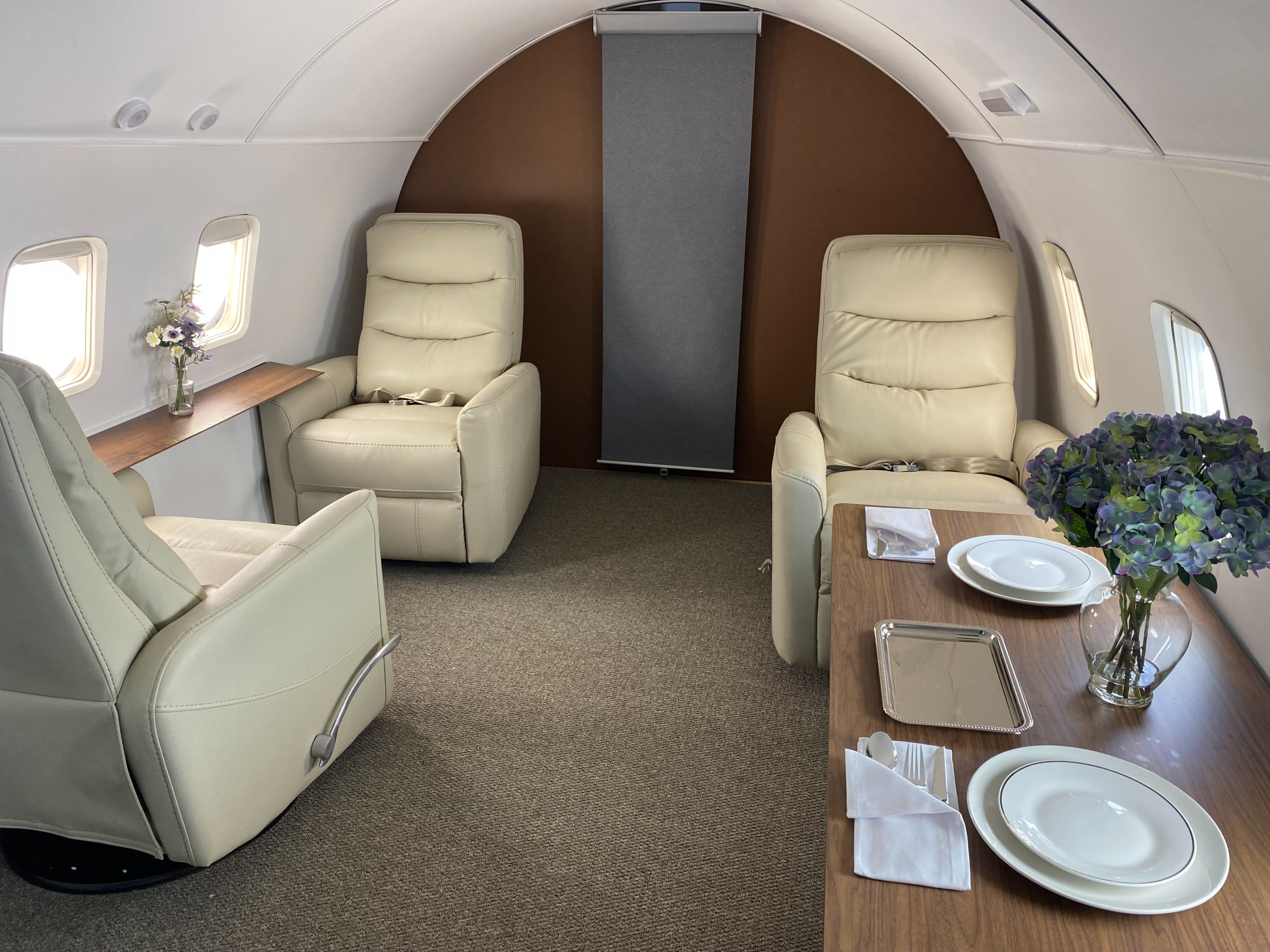 Inside Private Jet