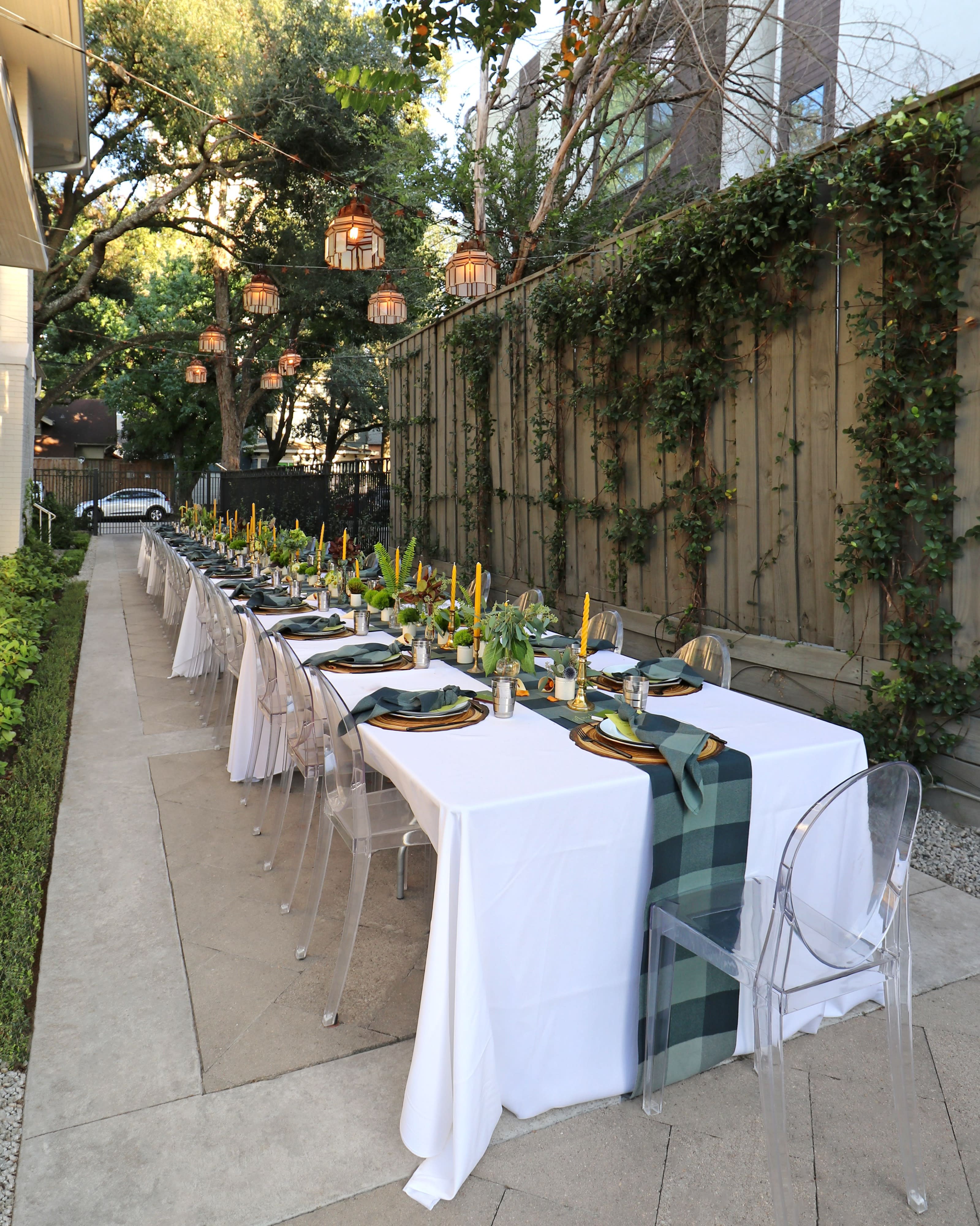 Fancy Outdoor Dinner Party