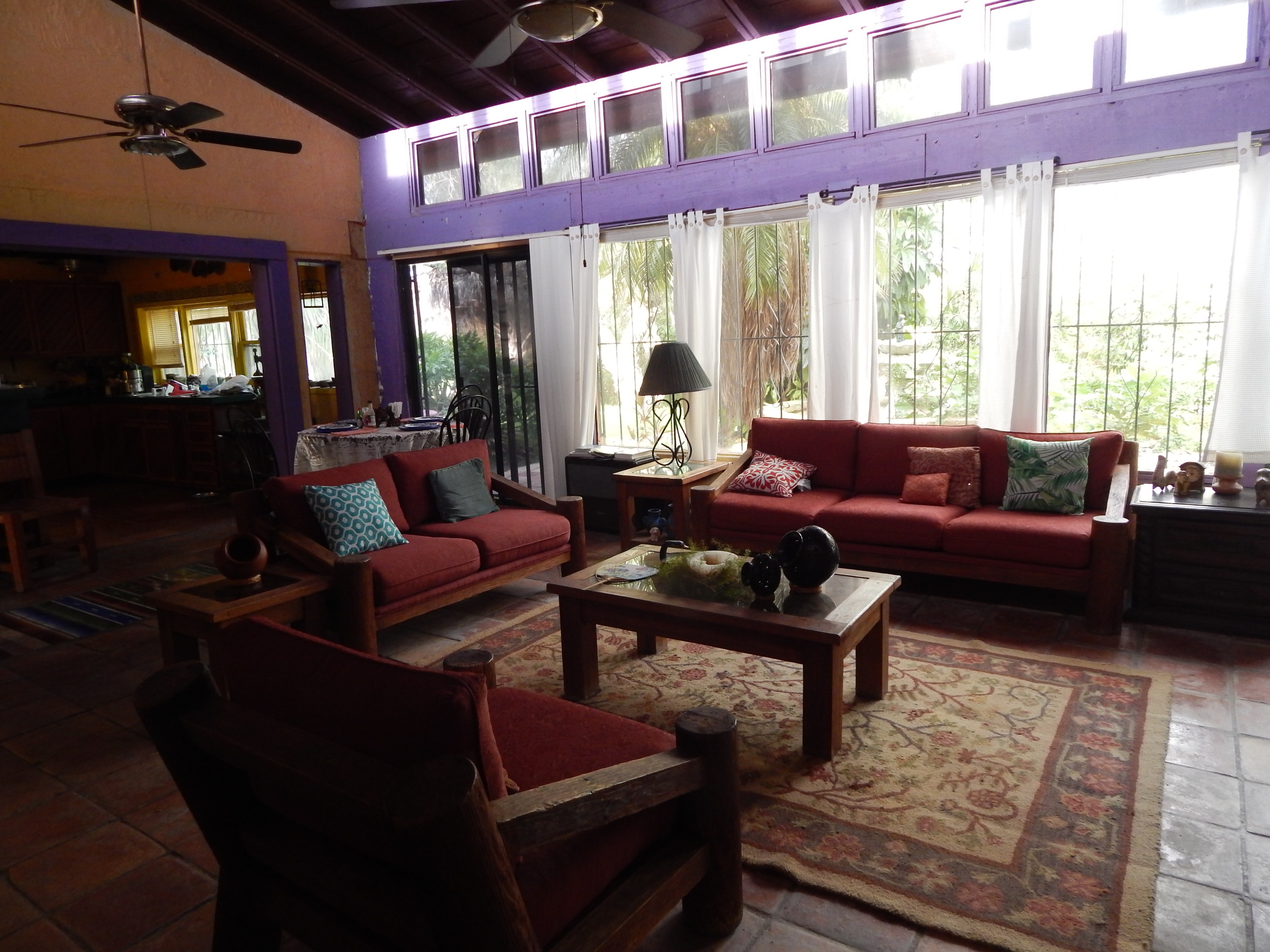 Rustic Coffee Table In Mexican Living Room