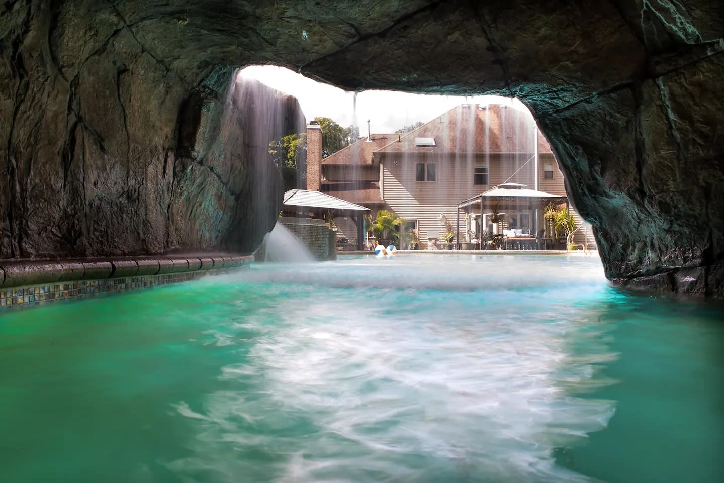 Pool Grotto Bar Private Outdoor Cave Pool Grotto, Swim Up Bar,