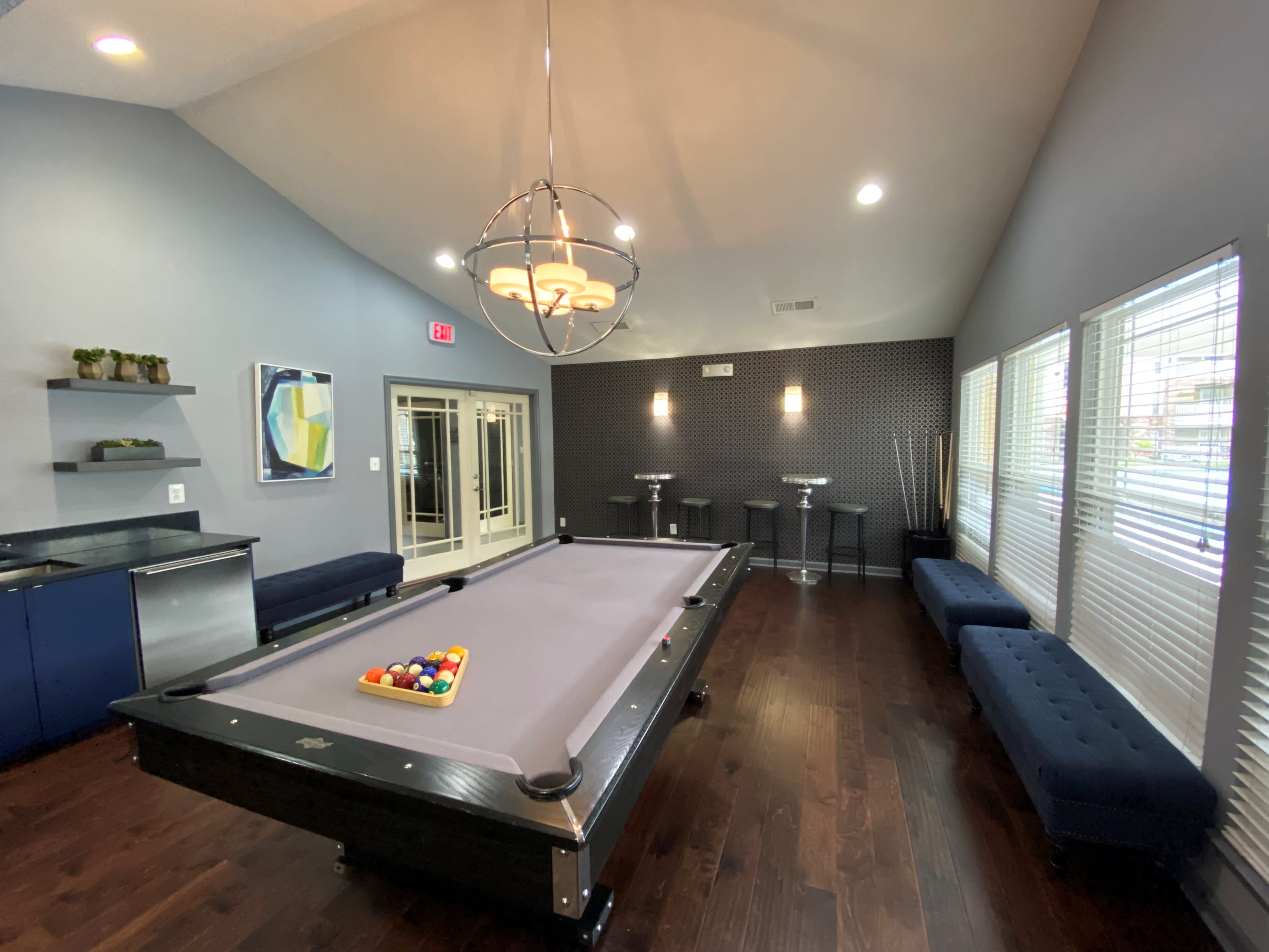 Modern Pool Table Room