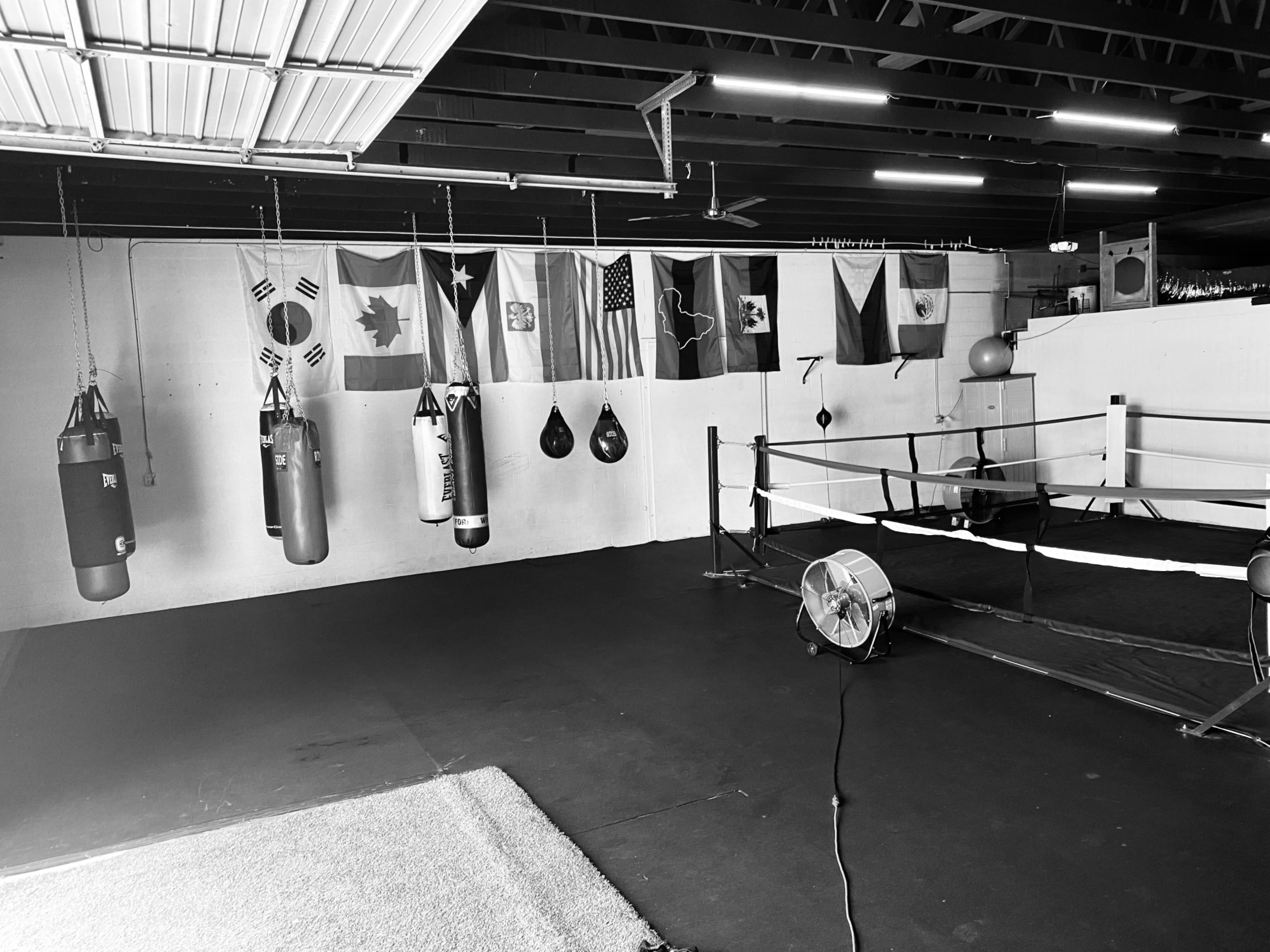 Black And White Boxing Gym