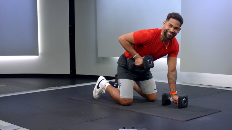 10 Min Chest & Back Strength with Dumbbell Push Up - Rad Lopez