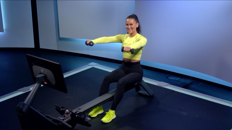 20 min Intervals & Arms Row | Peloton Rowing Classes