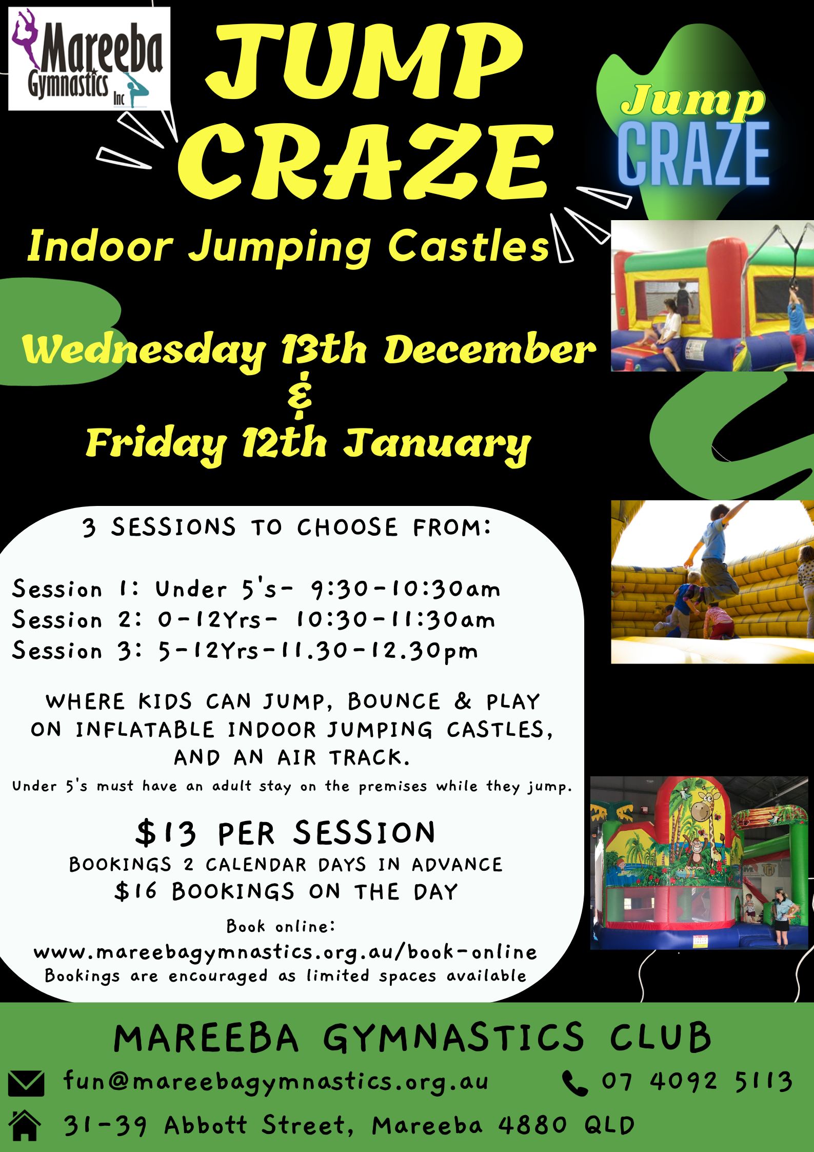 Jump Craze | Session 1 | Under 5s | Mareeba Gymnastics Club