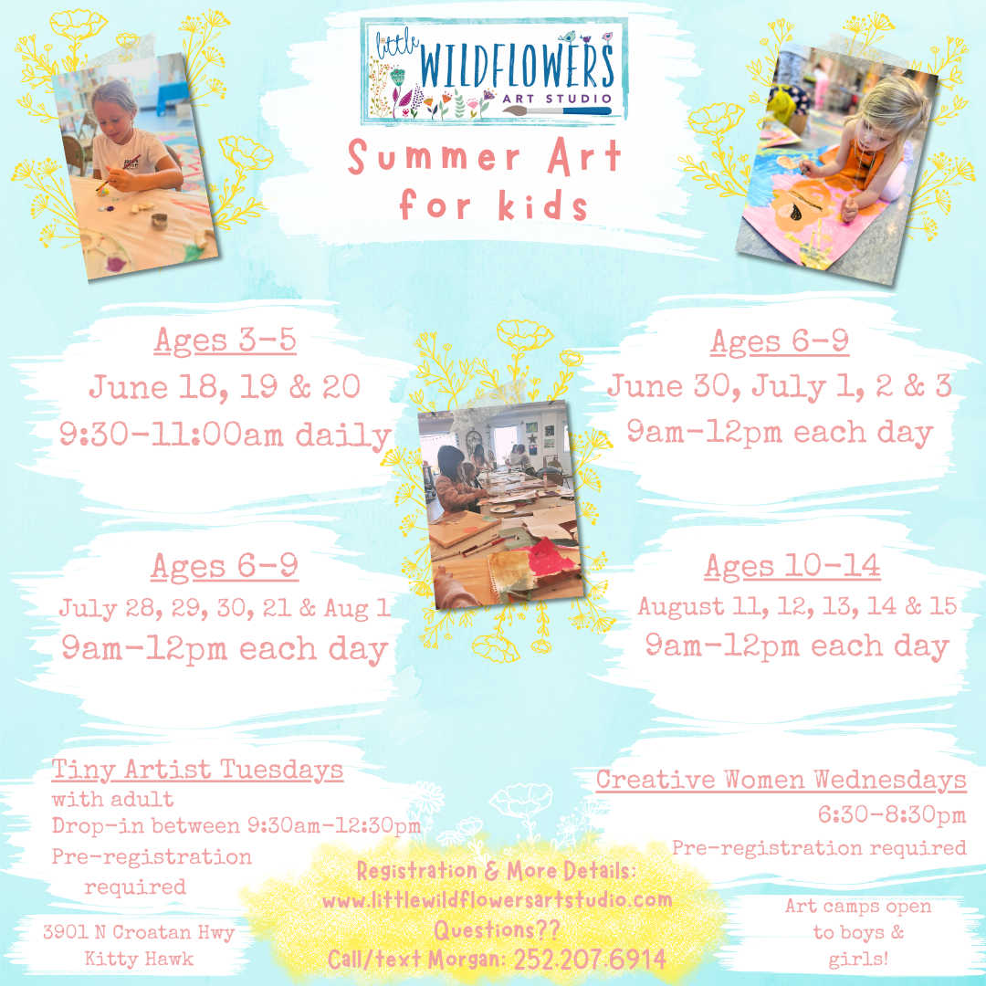 Ages 6-9 Art + Creativity Camp (4 day) | Little Wildflowers Art Studio