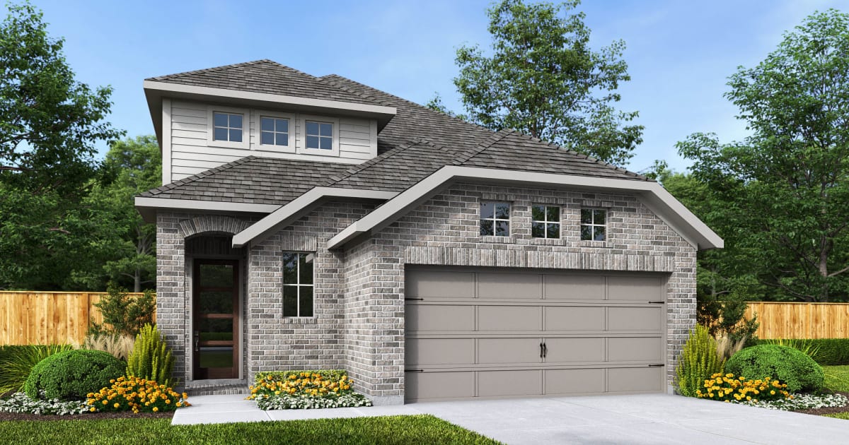 2332W House Plan in Jordan Ranch 40, Houston, Texas | Available to Build