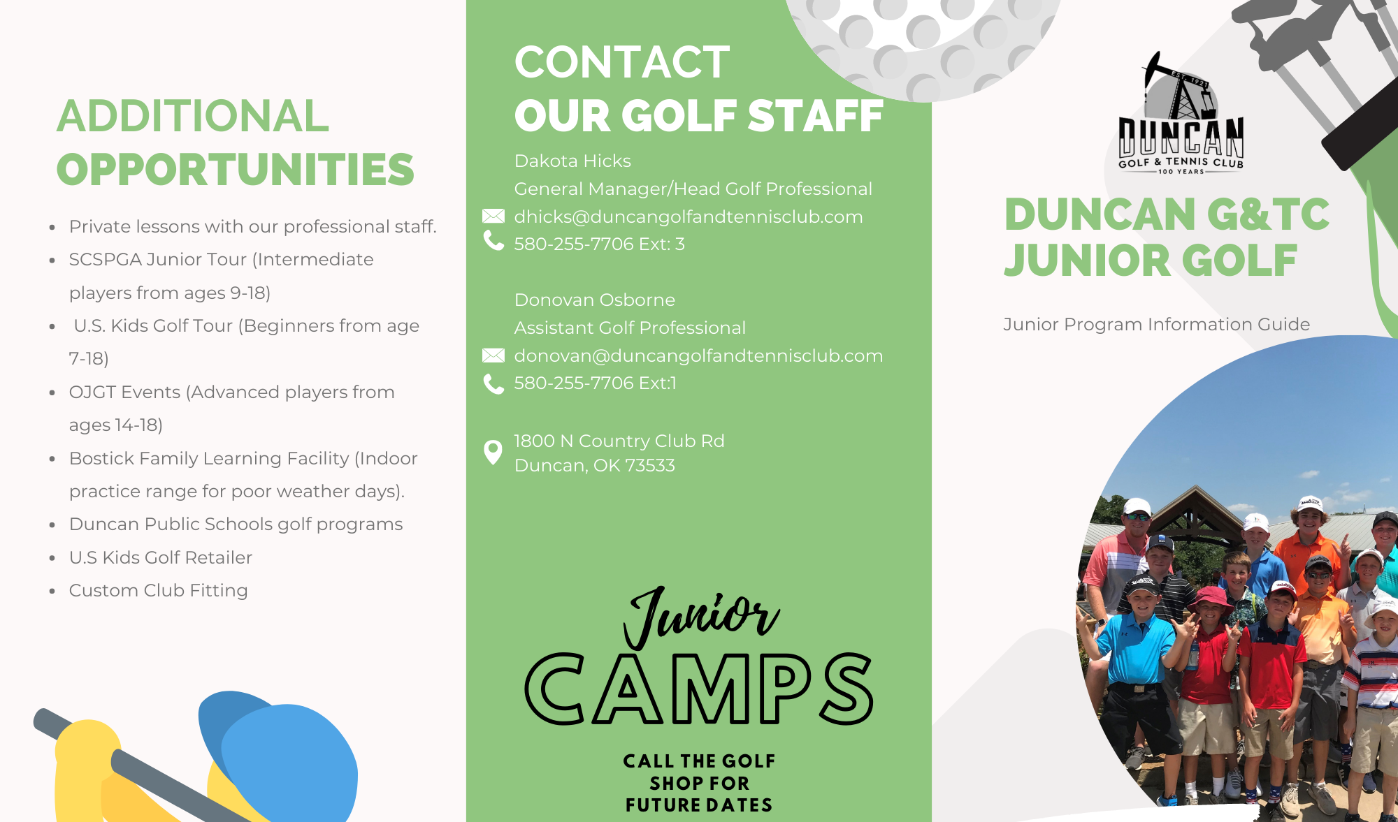 Dakota J. Hicks, PGA | Golf Lessons | Duncan, OK