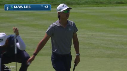 Min Woo Lee | Round 3 | 2nd hole | Shot 3 | 2025 Travelers