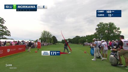 Collin Morikawa | 2024 Wells Fargo | Round 1 | 9th hole | Shot 5
