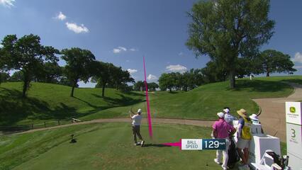 Emiliano Grillo | Round 2 | 12th hole | Shot 1 | 2025 John Deere
