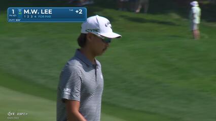 Min Woo Lee | Round 3 | 2nd hole | Shot 3 | 2025 Travelers