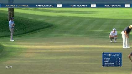 Garrick Higgo | Round 1 | 1st hole | Shot 2 | 2026 THE PLAYERS