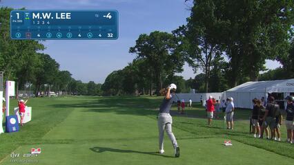 Min Woo Lee | Round 1 | 9th hole | Shot 1 | 2025 Rocket Classic