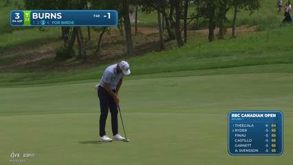 Sam Burns | Round 1 | 7th hole | Shot 3 | 2026 RBC Canadian