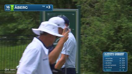 Harry Hall hits tee shot to 6 feet, sets up birdie on No. 4 at the Memorial