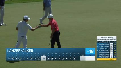 Team Caron/Quigley makes birdie on No. 17 at American Family Insurance ...