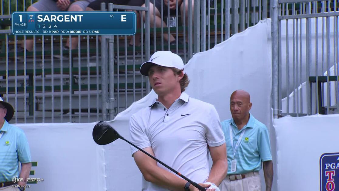 Gordon Sargent | Round 4 | 1st hole | Shot 1 | 2025 John Deere