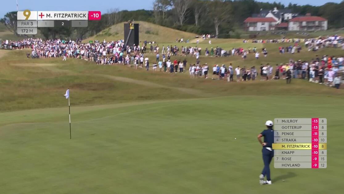 Matt Fitzpatrick | Round 4 | 9th hole | Shot 2 | 2025 Genesis Scottish Open