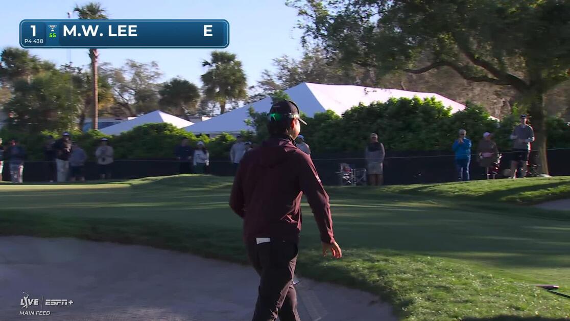 Min Woo Lee | Round 1 | 1st hole | Shot 3 | 2025 Arnold Palmer