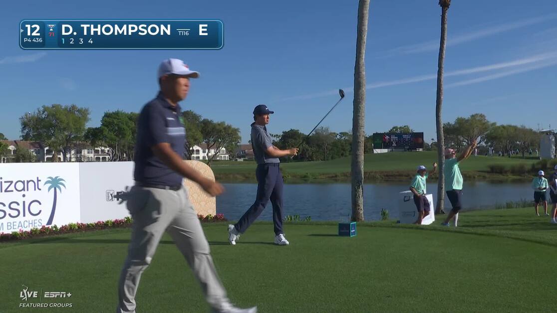 Davis Thompson | Round 2 | 12th hole | Shot 3 | 2025 Cognizant Classic