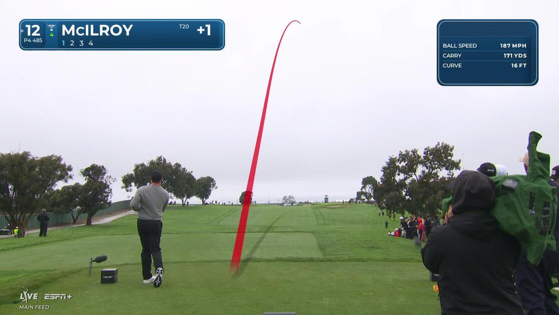Rory McIlroy | Round 1 | 12th hole | Shot 1 | 2025 Genesis