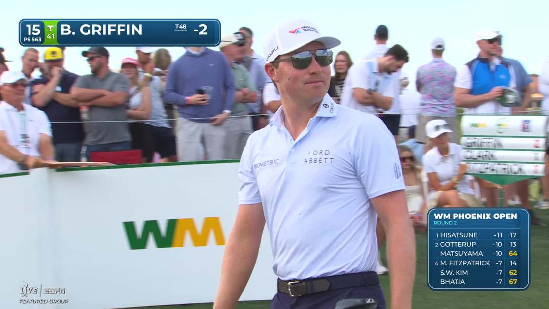 Ben Griffin | Round 2 | 15th hole | Shot 1 | 2026 WM Phoenix Open