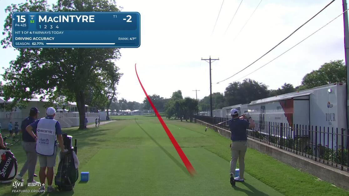 Robert MacIntyre | Round 1 | 15th hole | Shot 1 | 2025 Charles Schwab