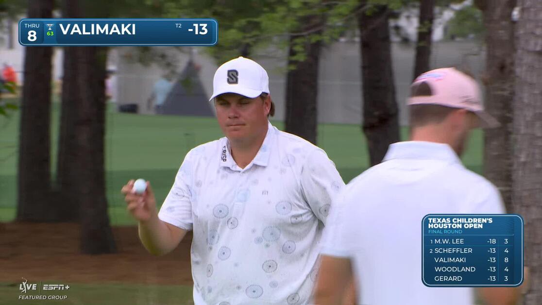 Sami Valimaki | Round 4 | 8th hole | Shot 4 | 2025 Houston Open