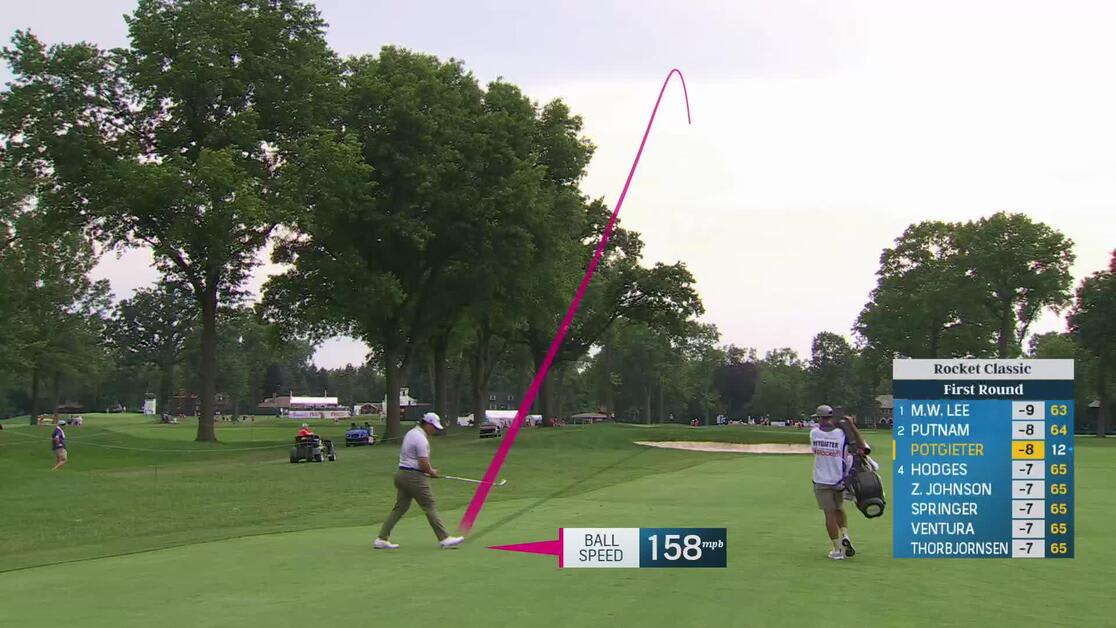 Aldrich Potgieter | Round 1 | 4th hole | Shot 2 | 2025 Rocket Classic