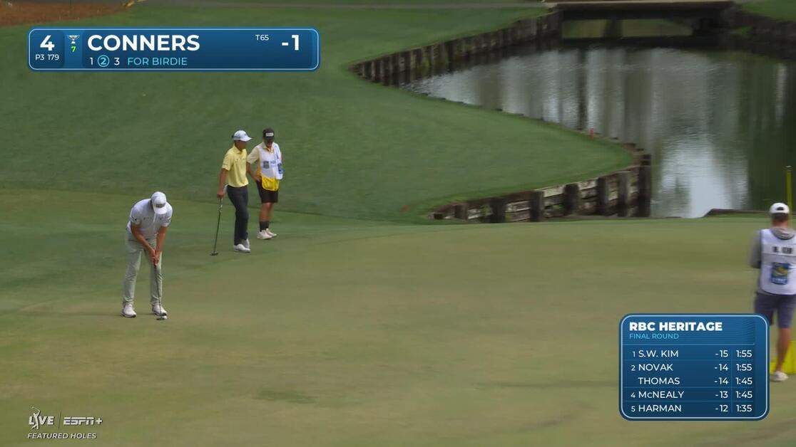 Corey Conners | Round 4 | 4th hole | Shot 2 | 2025 RBC Heritage