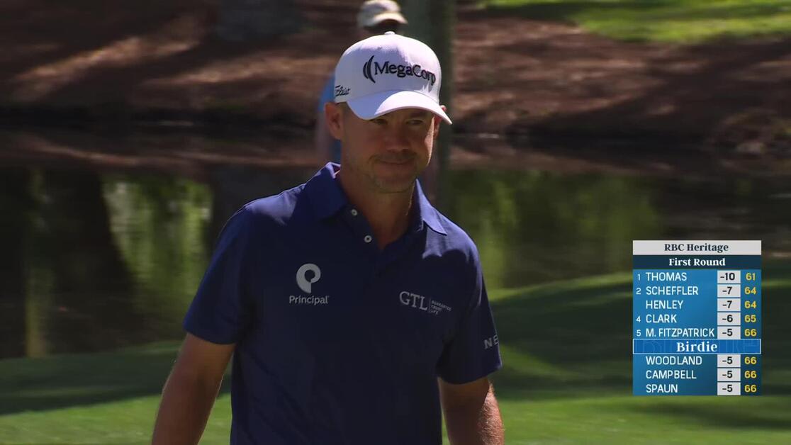 Brian Harman | Round 1 | 15th hole | Shot 4 | 2025 RBC Heritage
