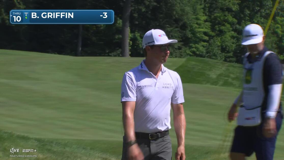 Ben Griffin | Round 2 | 1st hole | Shot 4 | 2025 John Deere