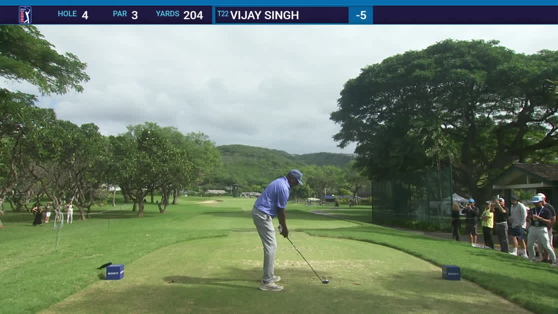 Vijay Singh | Round 4 | 4th hole | Shot 1 | 2026 Sony Open