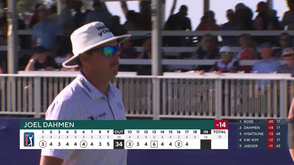 Joel Dahmen | Round 3 | 17th hole | Shot 4 | 2026 Farmers