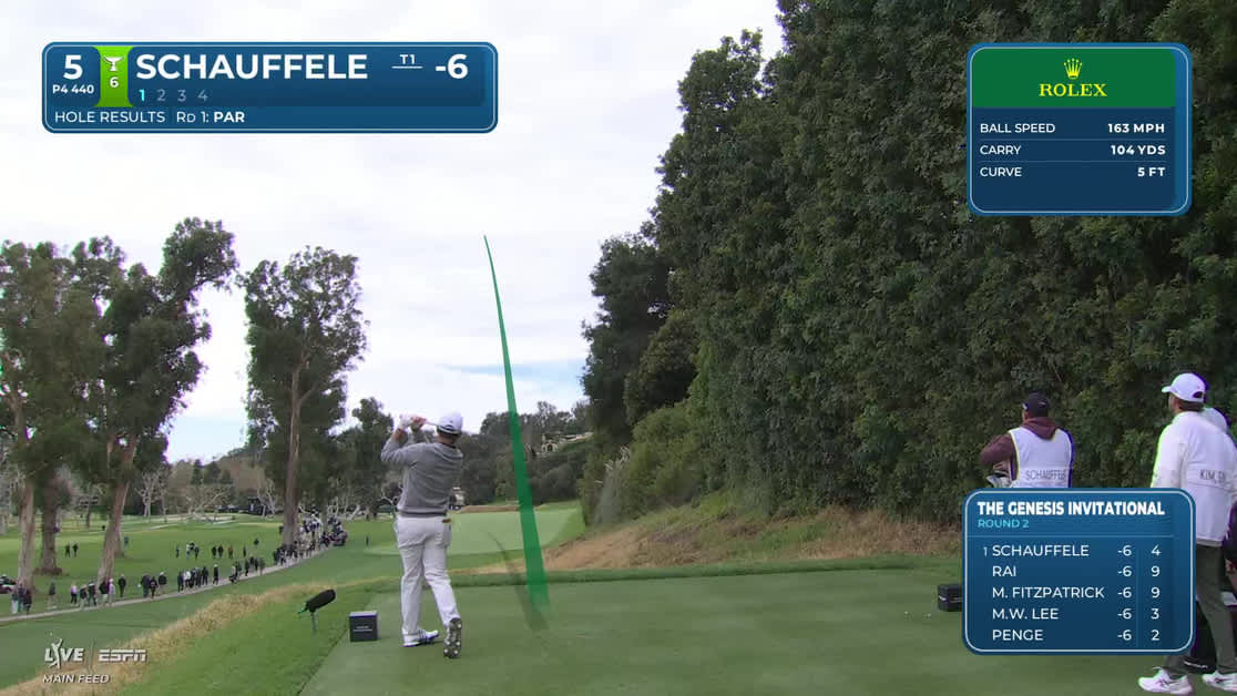 Xander Schauffele | Round 2 | 5th hole | Shot 1 | 2026 The Genesis