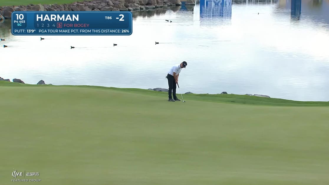 Brian Harman | Round 1 | 10th hole | Shot 6 | 2026 The American Express
