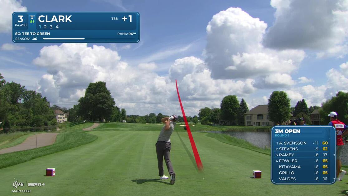 Wyndham Clark | Round 1 | 3rd hole | Shot 1 | 2025 3M Open