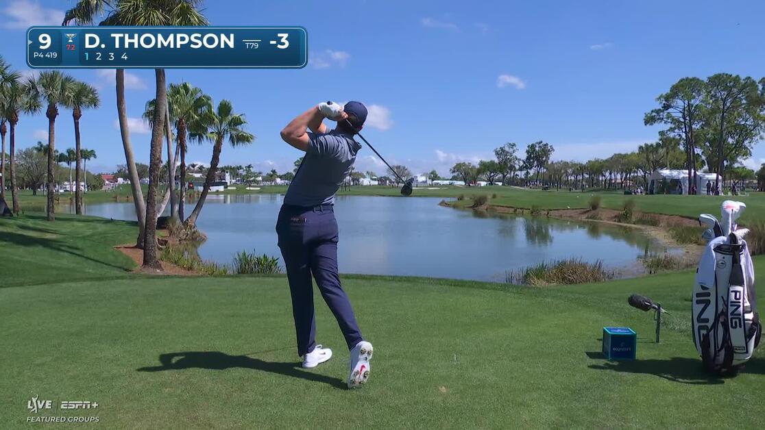 Davis Thompson | Round 2 | 9th hole | Shot 1 | 2025 Cognizant Classic