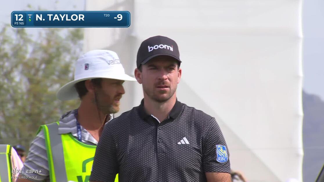 Nick Taylor | Round 4 | 12th hole | Shot 1 | 2025 WM Phoenix Open