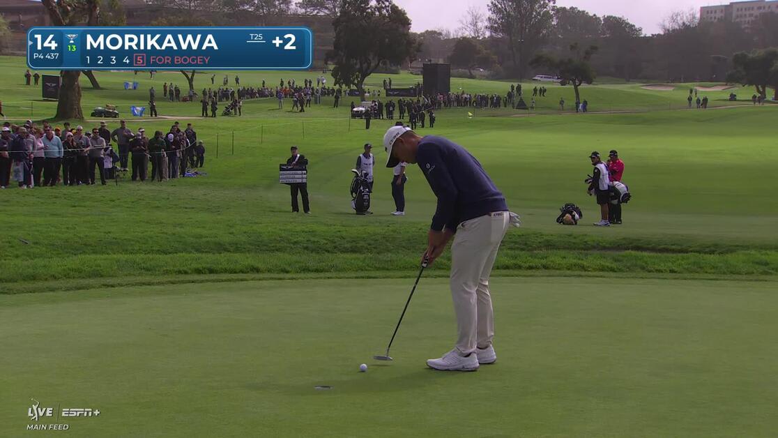 Collin Morikawa | Round 2 | 14th hole | Shot 5 | 2025 Genesis