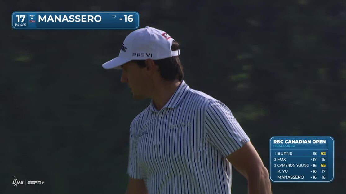 Matteo Manassero | Round 4 | 17th hole | Shot 5 | 2025 RBC Canadian