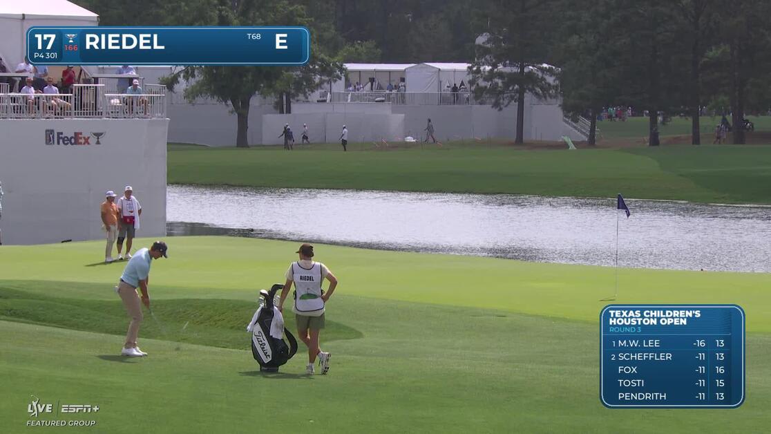 Matthew Riedel | Round 3 | 17th hole | Shot 2 | 2025 Houston Open