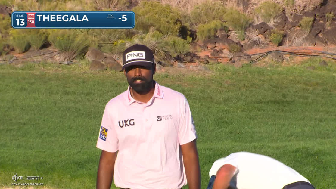 Sahith Theegala | Round 2 | 13th hole | Shot 4 | 2025 Bank of Utah