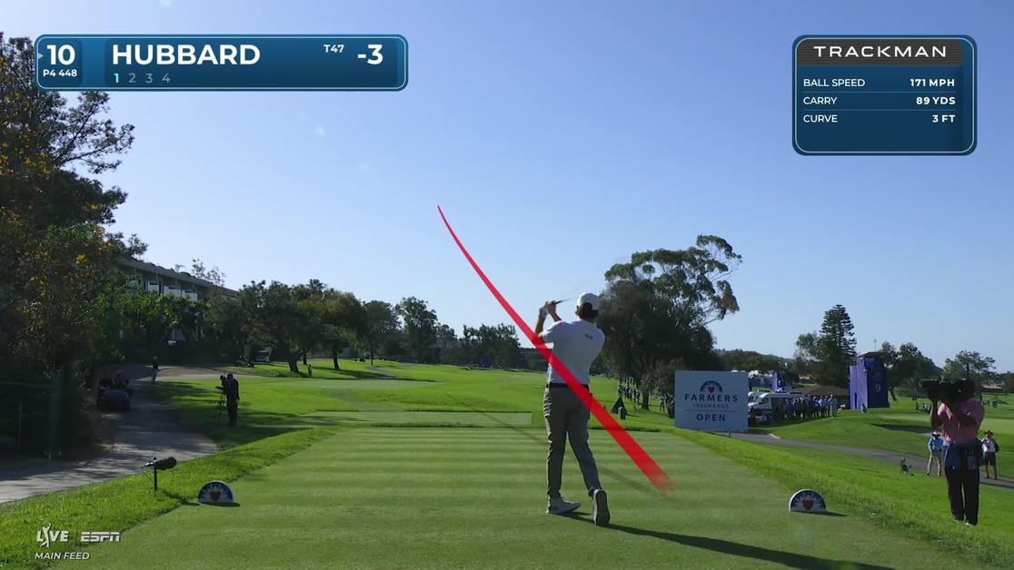 Mark Hubbard | Round 3 | 10th hole | Shot 1 | 2026 Farmers