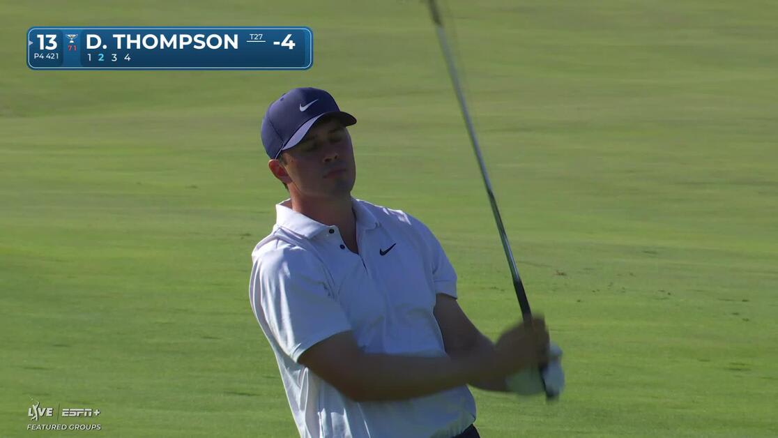 Davis Thompson | Round 2 | 13th hole | Shot 2 | 2025 John Deere