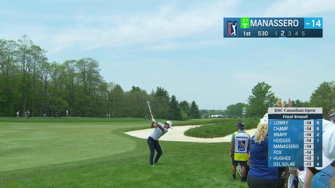Matteo Manassero | Round 4 | 1st hole | Shot 2 | 2025 RBC Canadian
