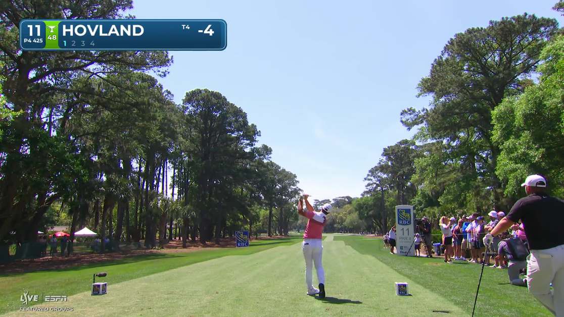 Viktor Hovland | Round 1 | 11th hole | Shot 1 | 2026 RBC Heritage