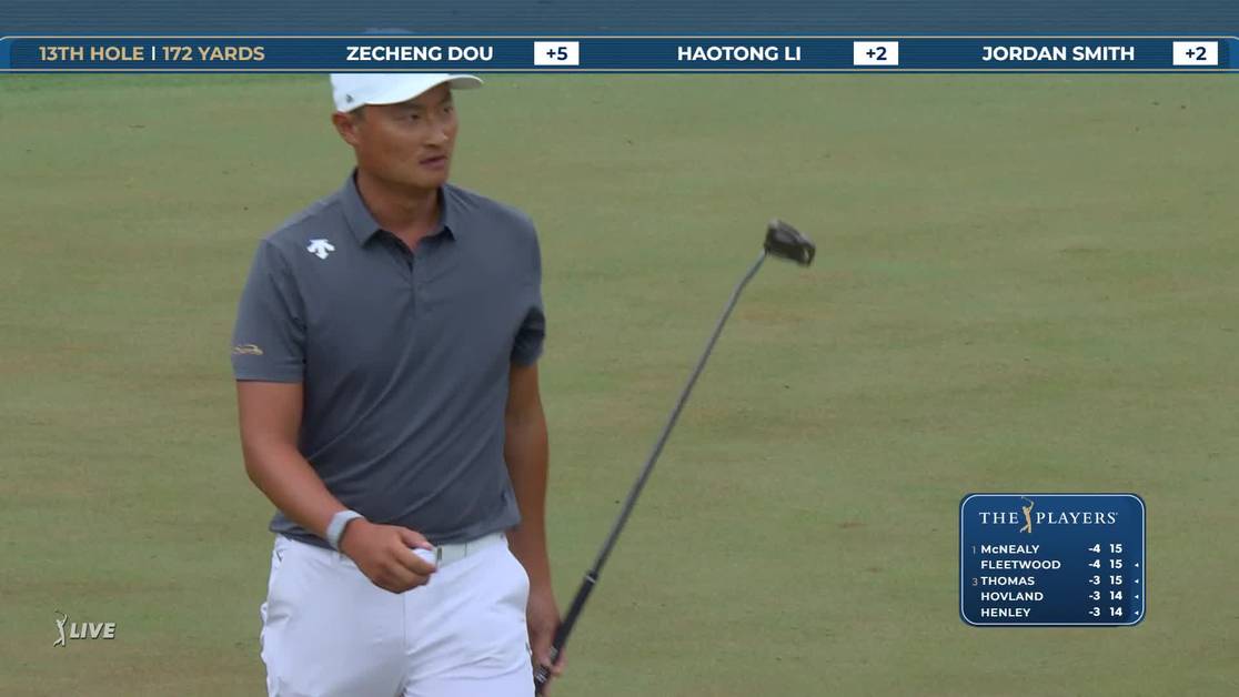 Haotong Li | Round 1 | 13th hole | Shot 3 | 2026 THE PLAYERS