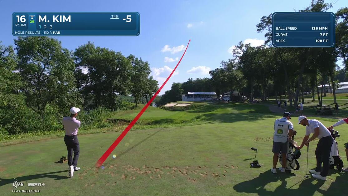 Michael Kim | Round 2 | 16th hole | Shot 1 | 2025 John Deere